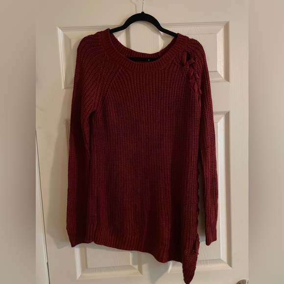 Unbranded | Sweaters | Deep Red Sweater | Poshmark